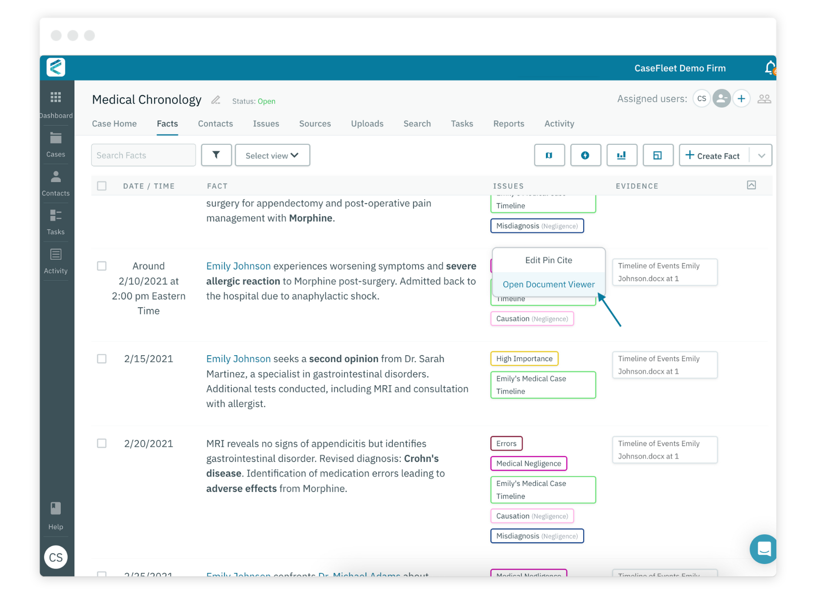 Case Chronology Software for Legal Professionals | CaseFleet